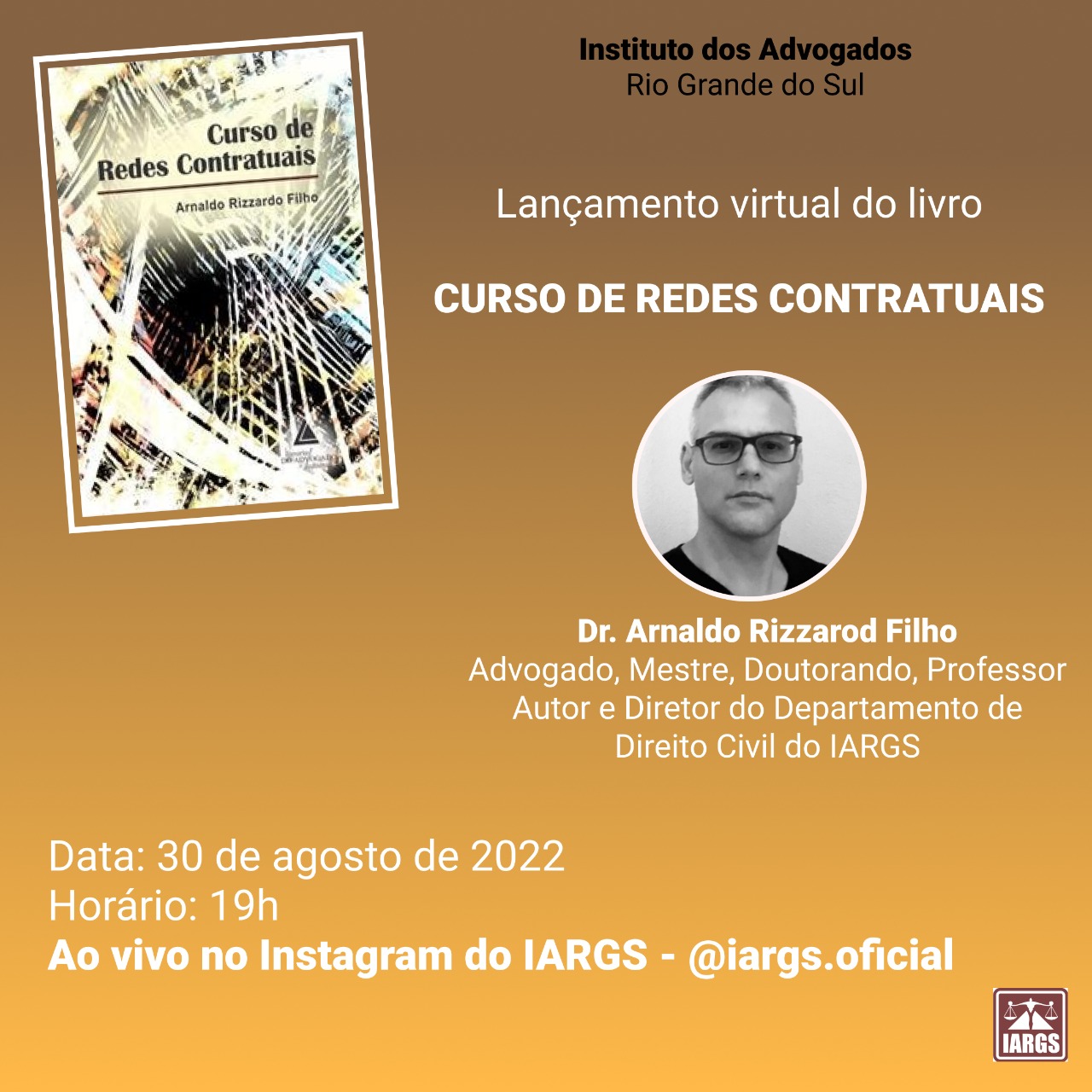 Live Arnaldo Rizzardo Filho- Lançamento virtual do livro “Curso de ...